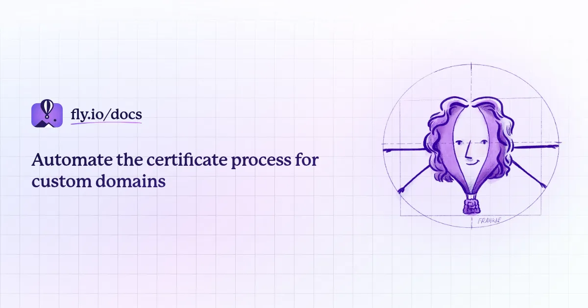 Automate the certificate process for custom domains · Fly Docs